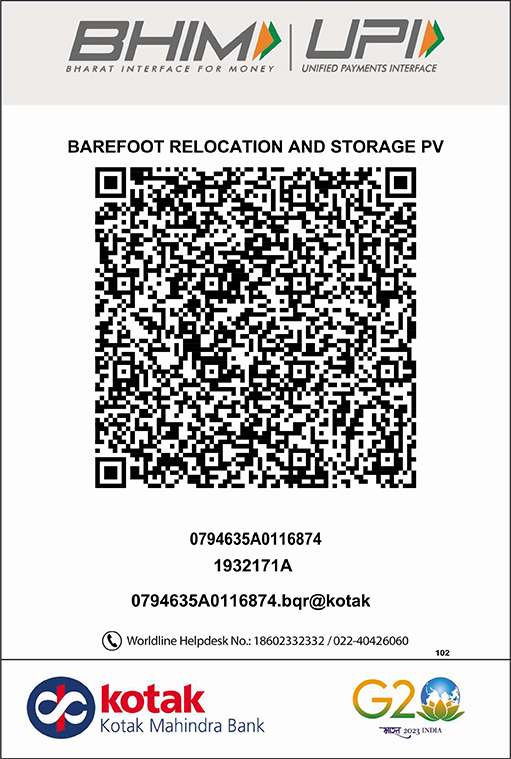 Pay Now – Barefoot Relocation & Storage Pvt Ltd
